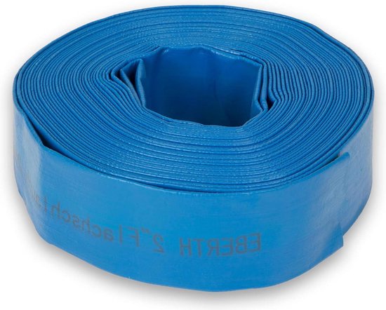 2 inch platte slang - 20 m lengte - flexibel duurzaam pvc - waterslang ...