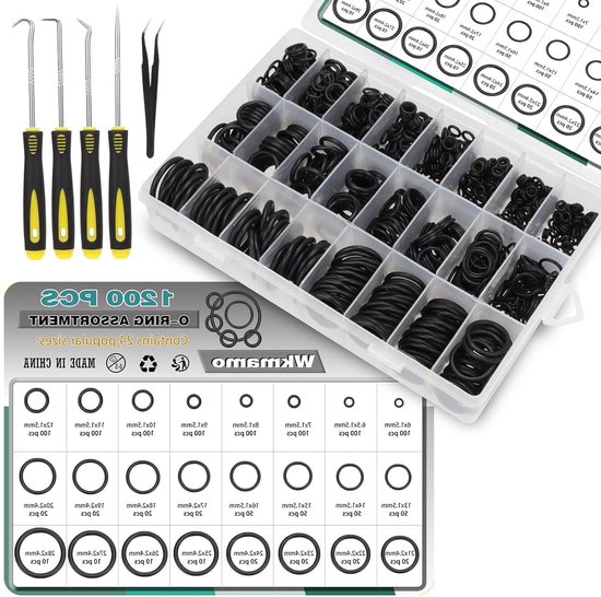 1200 stuks nitrilrubber afdichtingen O-ringen - afdichtringen ...
