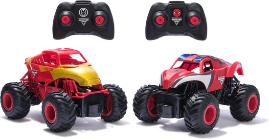 Monster Jam RC Marvel - Iron Man en Amazing Spider-Man - 2 op afstand ...