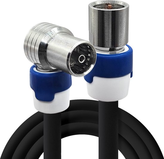 Coax kabel op de hand gemaakt – 3 meter – Zwart – IEC 4G Proof ...