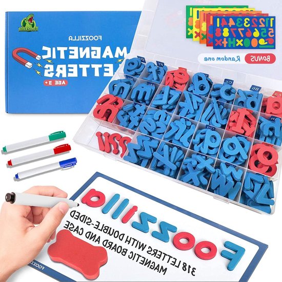 Classroom Kit with 210 Pcs and Double-Sided Magnetic Board - ABC ...