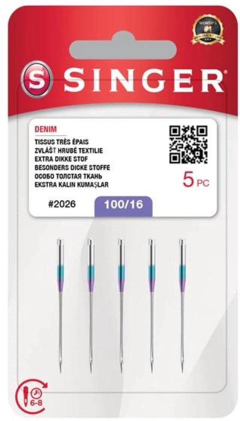 Singer denim naalden dikte 100 2026 | bol