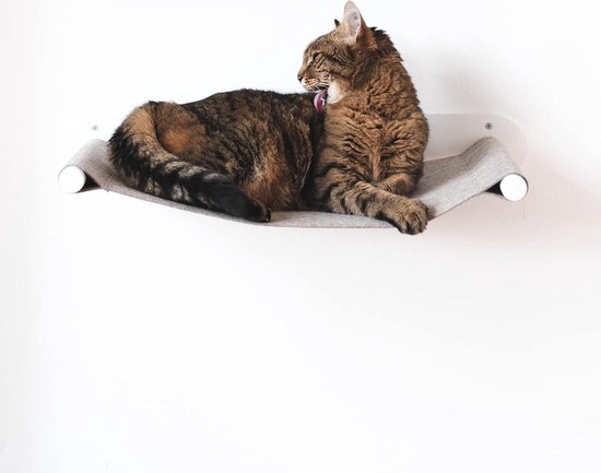 SWING Kattenhangmat van Natuurlijk Vilt - Hangmat Kattenbed aan de Muur ...