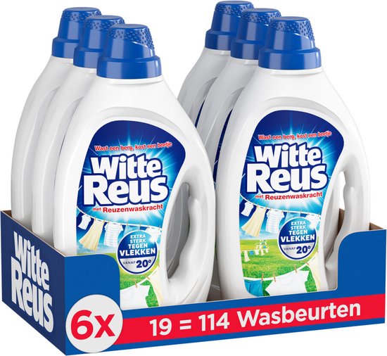 Witte Reus Gel - Vloeibaar Wasmiddel - Witte Was - Voordeelverpakking ...