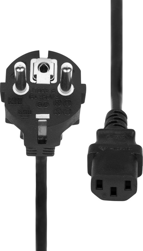 ProXtend PC-FC13-007 electriciteitssnoer Zwart 7 m Netstekker type F ...