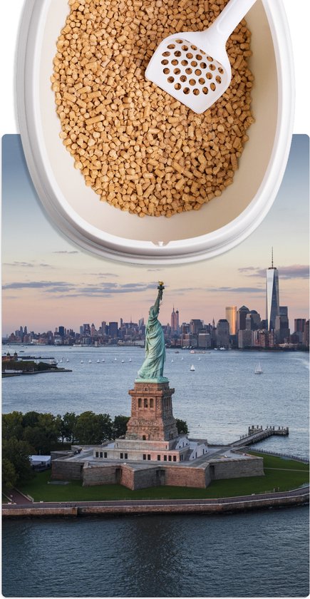Kattenbakmat - Placemat kat - Kattenbak mat - New York - Vrijheidsbeeld ...