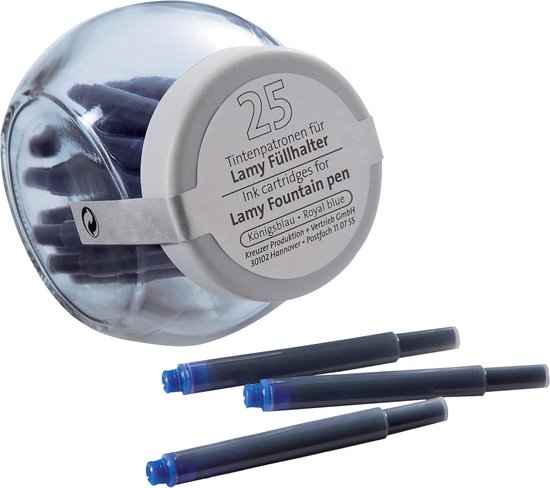 Inktpatroon voor lamy vulpen koningsblauw | 10 stuks | bol