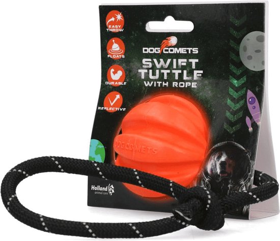 Dog Comets Ball Swift Tuttle met touw – Duurzaam honden speelgoed ...