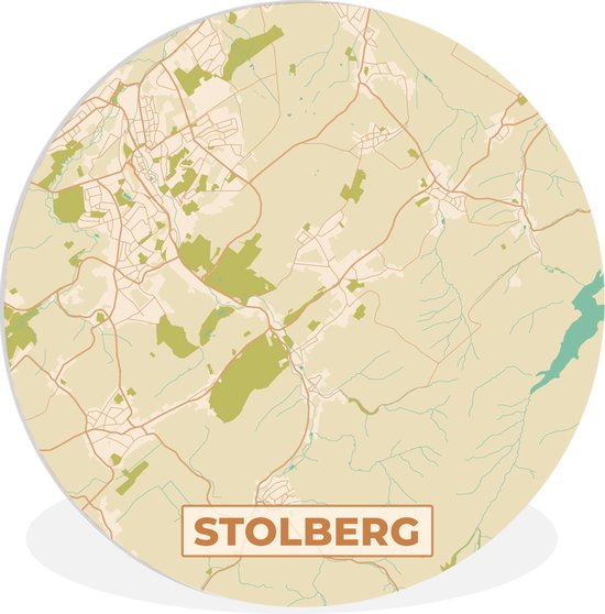 Wall Circle - Wall Circle Indoor - Map - Map - Stolberg - Vintage ...