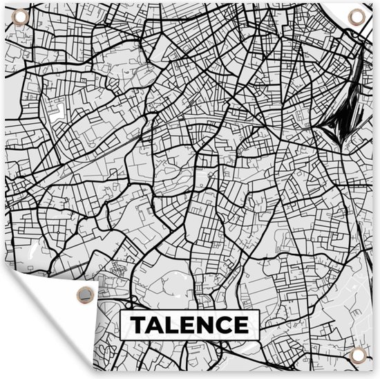 Tuinposters Kaart - Stadskaart - Talence - Plattegrond - Frankrijk ...