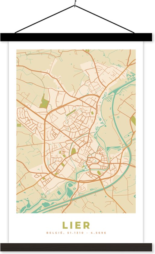 Porte-affiche avec affiche - Affiche scolaire - België - Lier - Carte ...