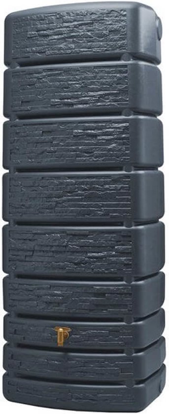 Regenton Slim - Stone Decor - 500 Liter - Antraciet | bol
