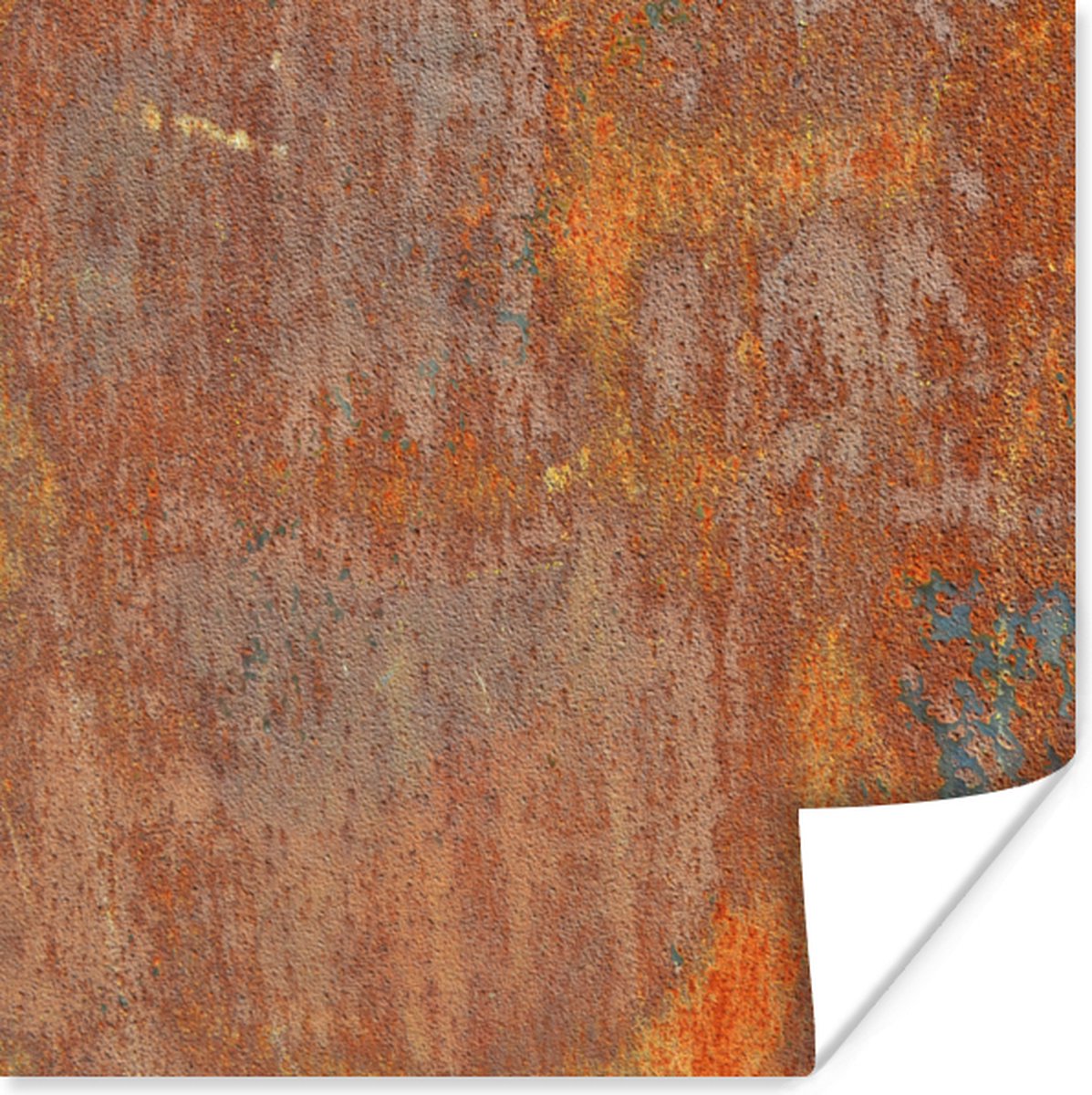 Poster Roest - IJzer - Industrieel - Oud - 100x100 cm XXL | bol.com