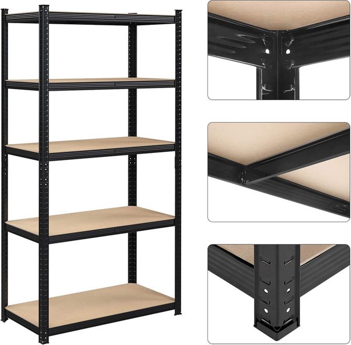 Opbergrek - Set van 2 - Stellingkast - Verstelbaar - 200 x 100 x 50 cm ...