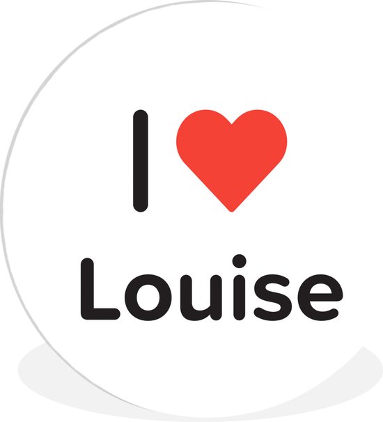 Wandcirkel - Muurcirkel Binnen - I love - Louise - Meisje - ⌀ 60 cm ...
