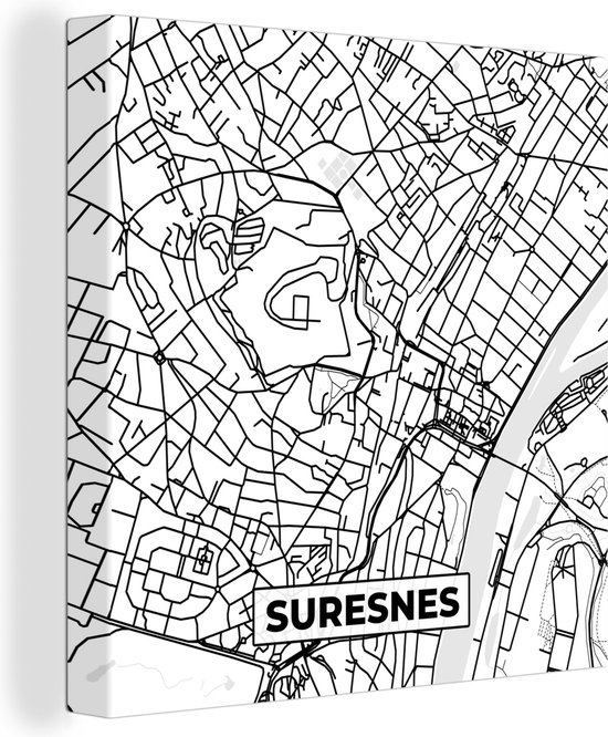 Tableau Tableau France - Carte - Plan de Ville - Suresnes - Carte ...