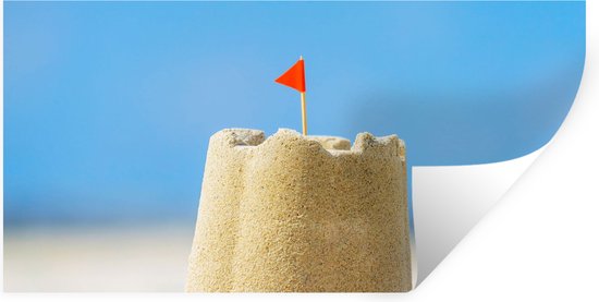 Muurstickers - Sticker Folie - Zandkasteel - Strand - Schelpen - Zomer ...