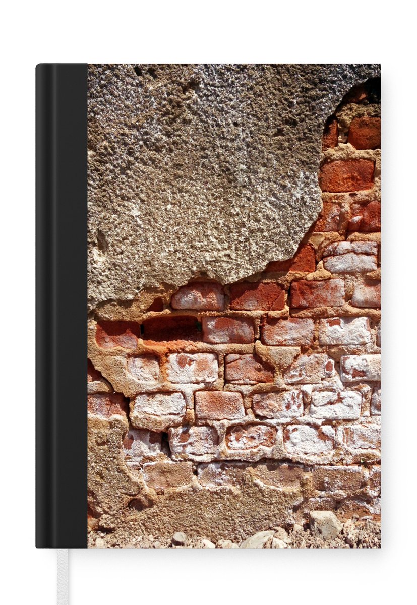 Notitieboek - Schrijfboek - Baksteen - Muur - Beton print ...