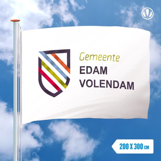 Vlag Edam-Volendam 200x300cm | bol