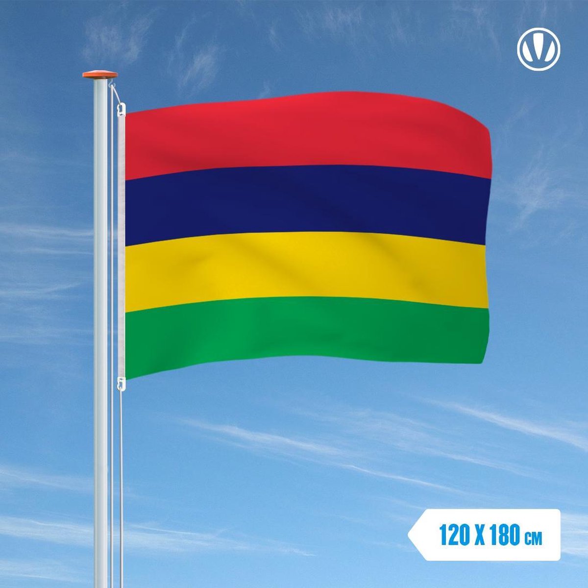 Vlag Mauritius 120x180cm | bol.com