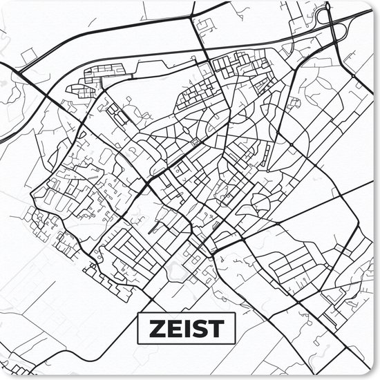 Kaart - Zeist - Zwart - Wit | bol.com