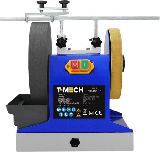 T-Mech Slijpmachine - 230V - 200 W motor - GRATIS oliesteen ...