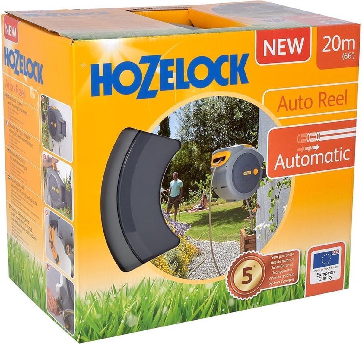 Hozelock Automatische Slangenhaspel incl. 20 m Slang en Gratis ...