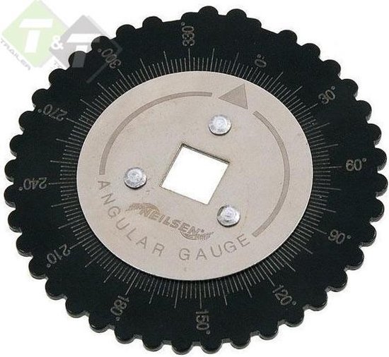 Draaihoekmeter voor hoekverdraaiing 1/2, Gradenmeter 360 graden, XP ...