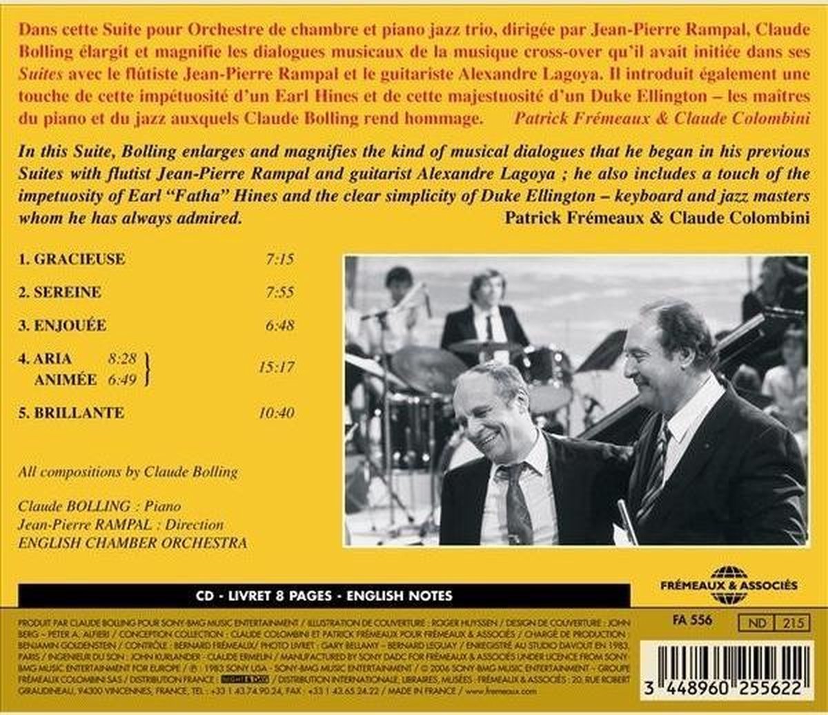 Claude Bolling & Jean-Pierre Rampal - Chamber Orchestra And Jazz Piano ...