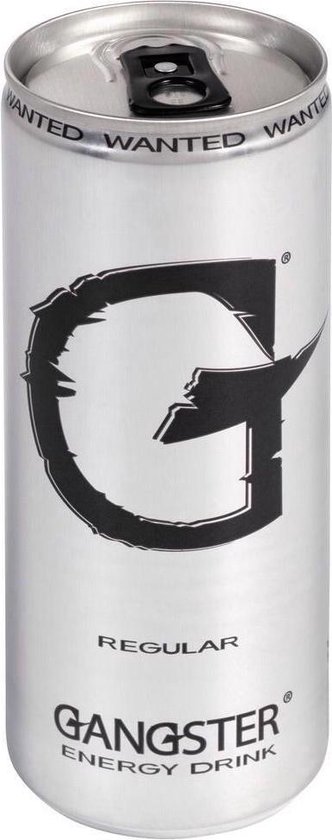 Gangster energie drank, blikje van 25 cl, pak van 24 stuks | bol