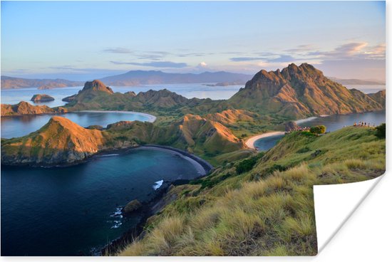 Parc National de Komodo avec le Dragon de Komodo Poster 90x60 cm ...