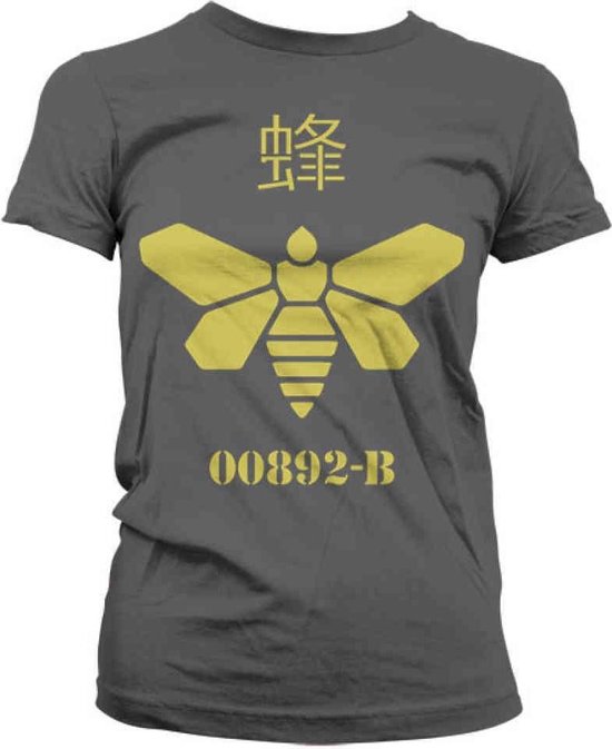 Breaking Bad Dames Tshirt -XL- Methylamine Barrel Bee Grijs | bol