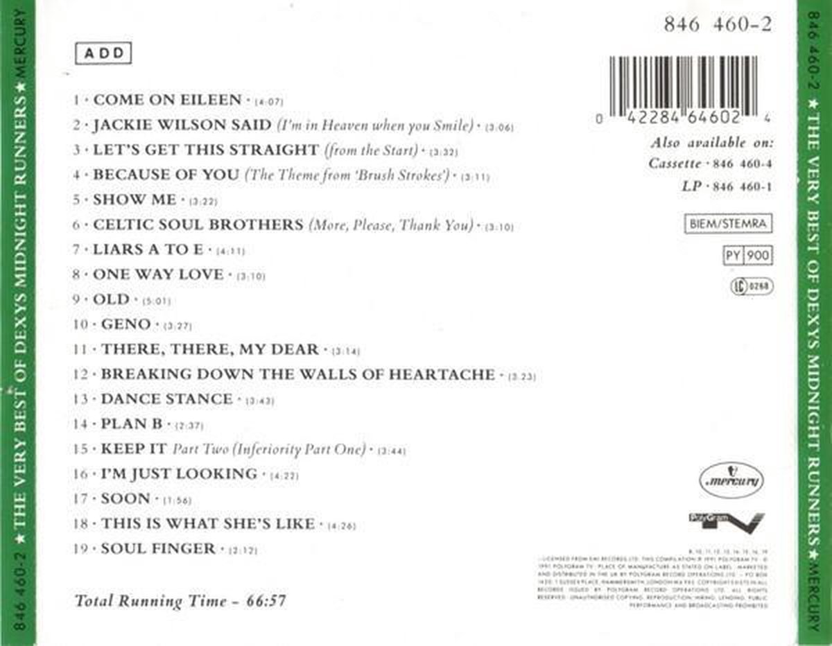 Very Best of Dexy's Midnight Runners, Dexys Midnight Runners | CD ...