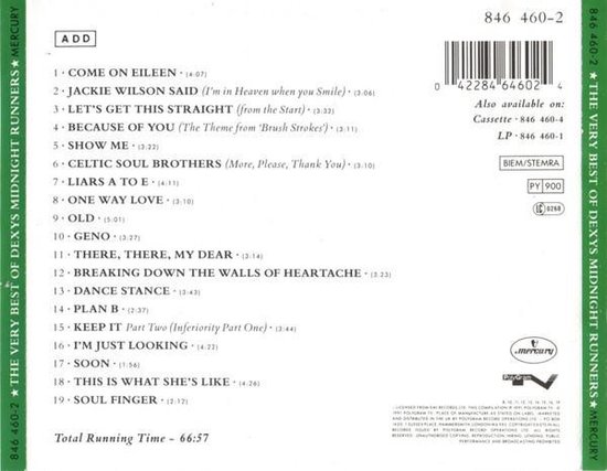 Very Best of Dexy's Midnight Runners, Dexys Midnight Runners | CD ...
