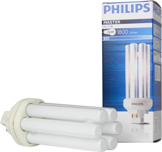 Philips MASTER PL-T 26W - 840 Koel Wit | 4 Pin | bol.com