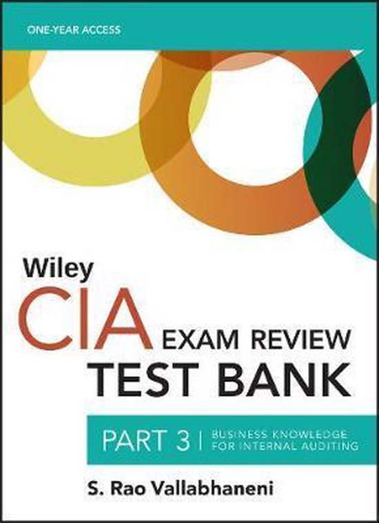 Wiley CIA Test Bank 2020 | 9781119666837 | Wiley | Boeken | bol.com