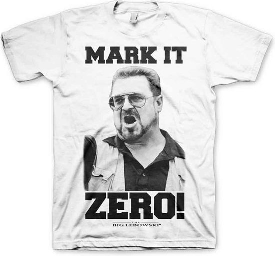The Big Lebowski Heren Tshirt -L- Mark It Zero Wit | bol.com