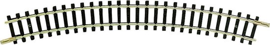 N Fleischmann rails (zonder ballastbed) 22223 Gebogen rails 30 ° 261.8 mm 12 stuk(s) | bol