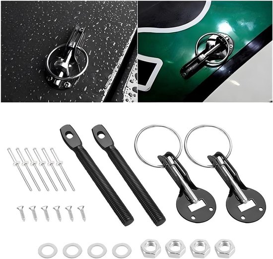 Universal Steel Bonnet Bolts Kit for Sports Car Racing - Threaded Bolts ...
