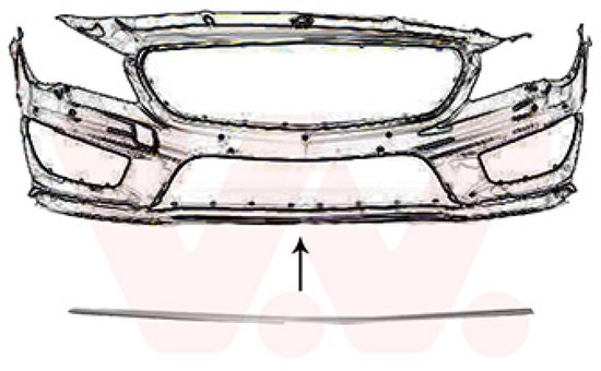 BUMPERLIJST VOOR MERCEDES BENZ CLA-CLASS C117 2013-2019 1178854600 | bol