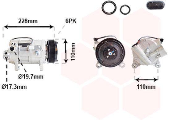 AIRCO COMPRESSOR VOOR BMW 3 G20/G21 2018- 64529299329 | bol