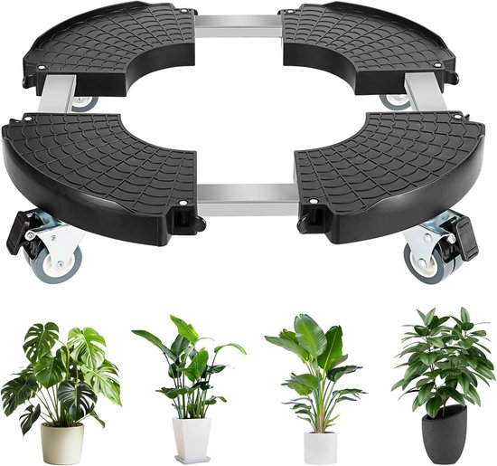 Verstelbare Plantenroller met 360° Draaibare Wielen - Maximale ...