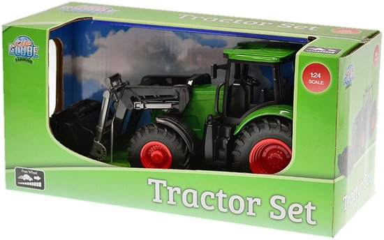 Kids Globe Tractor met Frontlader - Groen | bol