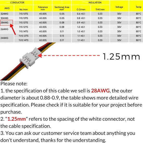 Mini Micro JST Connector Plug 20 pairs 3 pin 1.25mm pitch male and ...