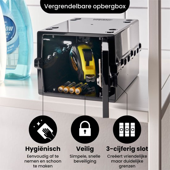 Lockabox Mini™ Opbergbox met Cijferslot – Afsluitbare Medicijnkast ...