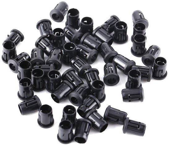 LED Lamp Socket Diode Holder Plastic Black Clip Bezel Mount - 50pcs ...