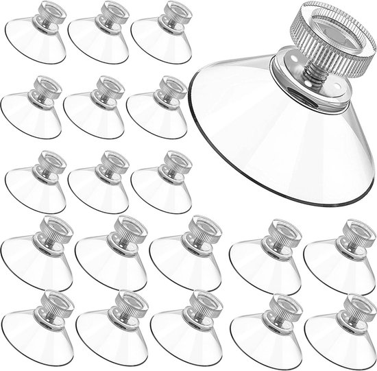 32 mm Transparante Zuignappen zonder Haken - 20 Stuks voor Badkamer en ...