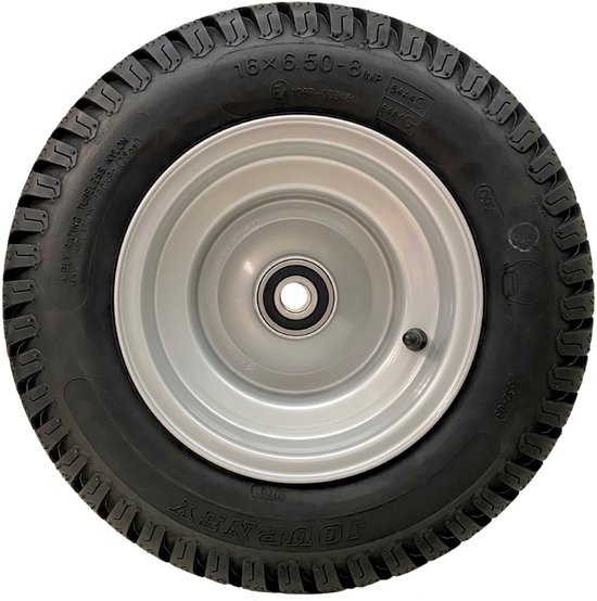16x6.50-8 Grass Lawnmower Wheel Wanda 4ply P332 Tyre Steel Rim 25mm ...