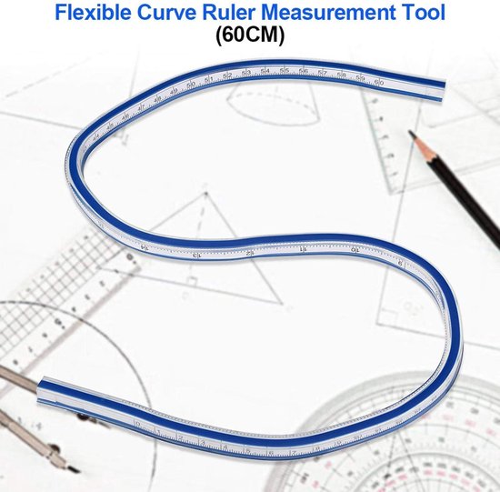 Plastic Flexible Curve Ruler Measuring Instrument for Drawing Painting ...