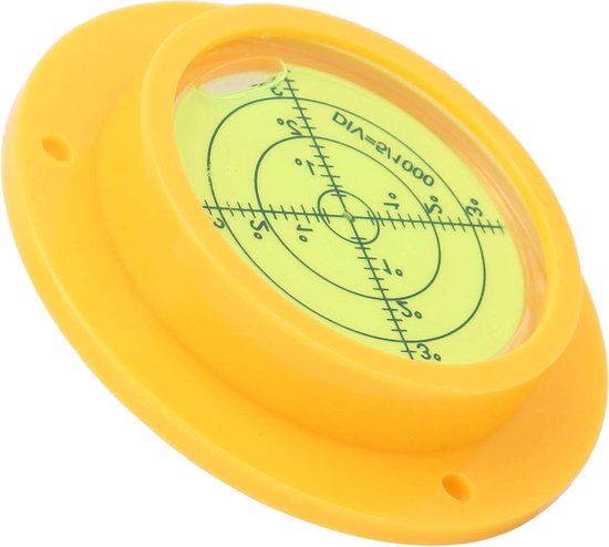 Ronde Inclinometers 90x17mm Fluorescerende Gele Waterpas met ...